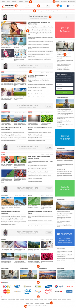 MyPortal - FreshThemes