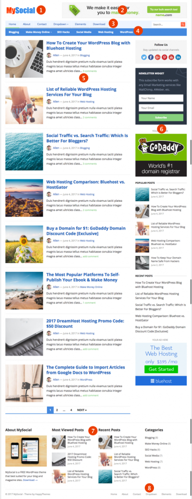 MySocial - FreshThemes